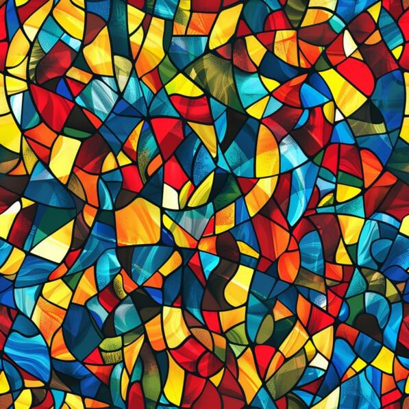 Download Colorful Stained Glass Pattern Patterns Online - Creative Fabrica
