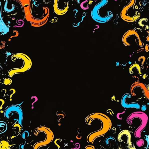 Download Colorful Question Marks in Circular Frame Backgrounds Online ...