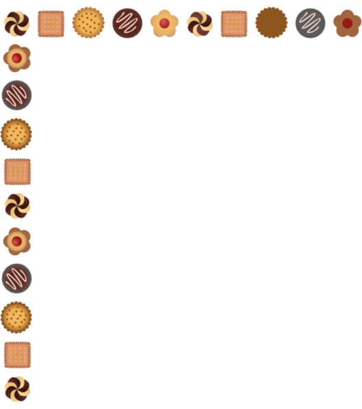 Download Colorful Cookie-Shaped Frame with Various Cookies Borders ...