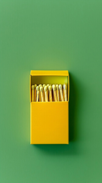 Download Yellow Matchbox with Matches Mockups Online - Creative Fabrica