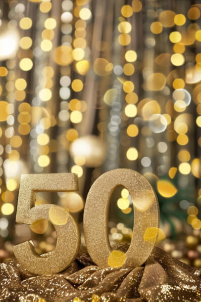 Download Golden Number 50 Celebration Backgrounds Online - Creative Fabrica