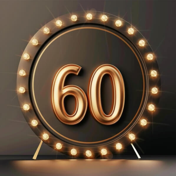 Download Golden 60-Year-Old Birthday Celebration Backgrounds Online ...