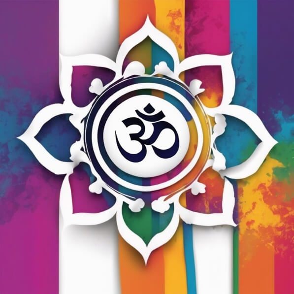 Download Colorful Background with Om Symbol Backgrounds Online ...