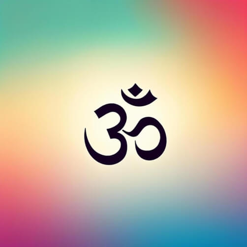 Download Spiritual Om Symbol on Colorful Background Backgrounds Online ...