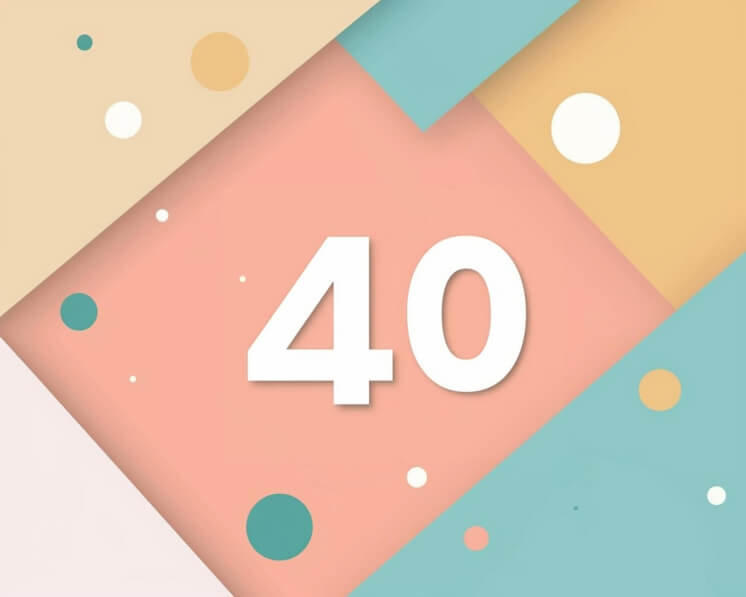 Download Colorful 40th Birthday Background Backgrounds Online ...