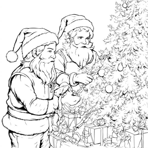Download Santa Claus Coloring Pages Coloring pages Online - Creative ...