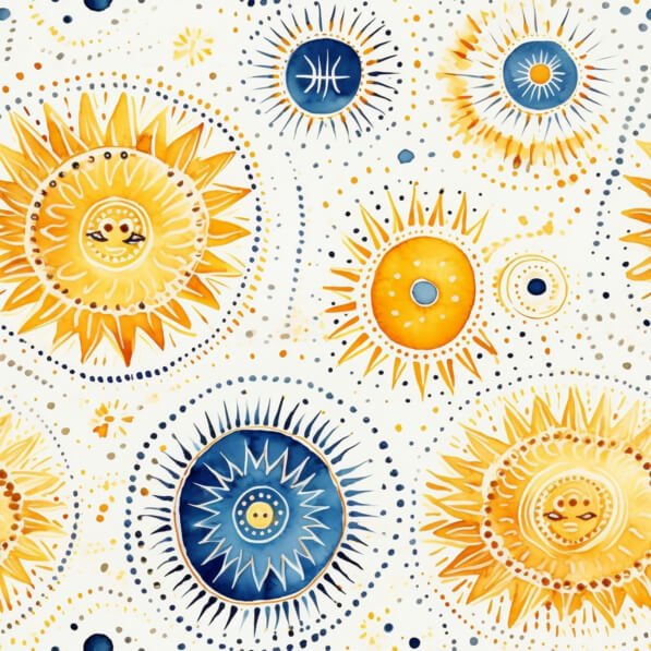 Download Colorful Suns and Stars Seamless Pattern Patterns Online ...