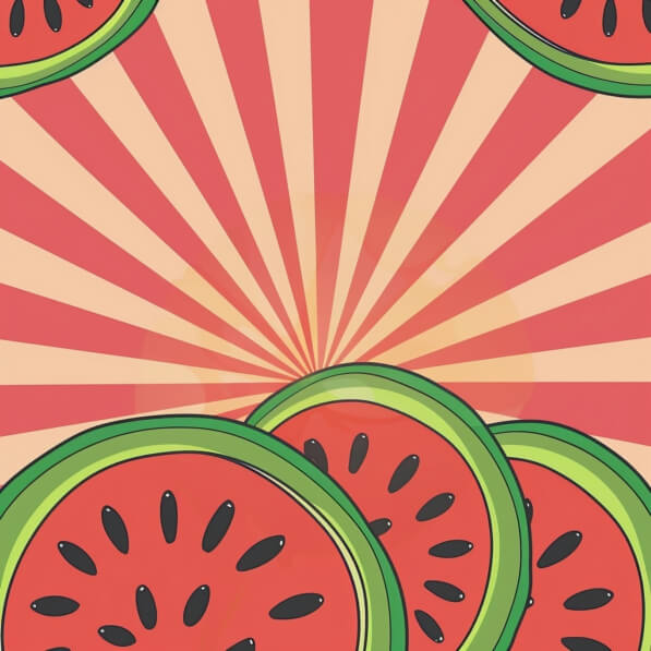 Scarica Sfondo colorato con anguria Sfondi Online - Creative Fabrica