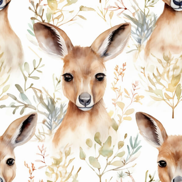 Download Seamless Kangaroo Pattern Patterns Online - Creative Fabrica