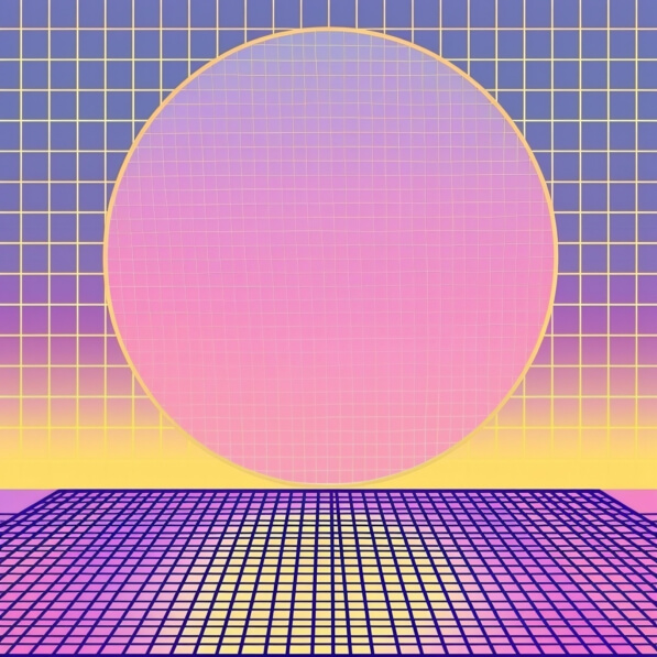 Download Retro 80s Style Geometric Background with Vibrant Colors ...