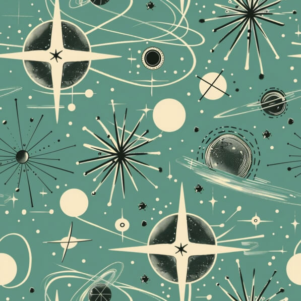 Download Retro Sci-Fi Space Pattern Patterns Online - Creative Fabrica