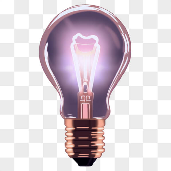 Download Pink Illuminated Light Bulb PNGs Online - Creative Fabrica