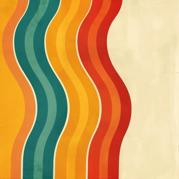 Download Colorful Retro-Styled Poster on Kraft Paper Backgrounds Online ...