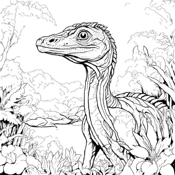 Download Dinosaur Coloring Page in Jungle Coloring pages Online ...