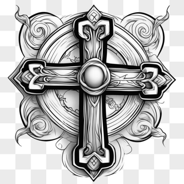 Baixe Inspiração para Design de Tatuagem de Cruz Religiosa Sketches ...