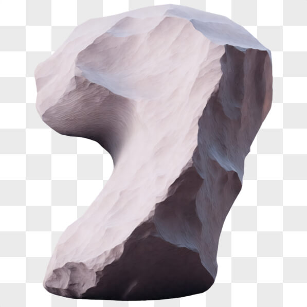 Download White Rock Sculpture with Number Seven PNGs Online - Creative ...