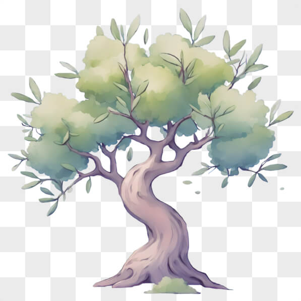 Download Cartoon Olive Tree in Kawaii Style Kawaii Online - Creative ...