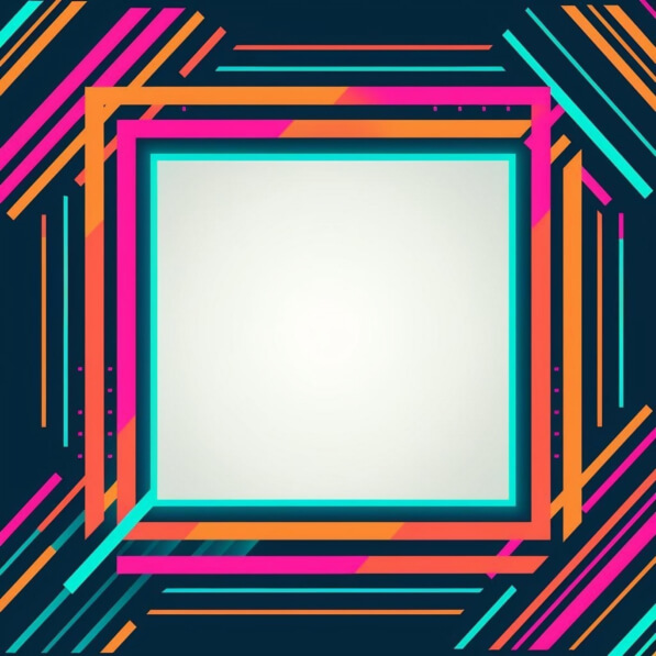 Descarga Marco Cuadrado Abstracto con Líneas Coloridas Fondos En Línea ...