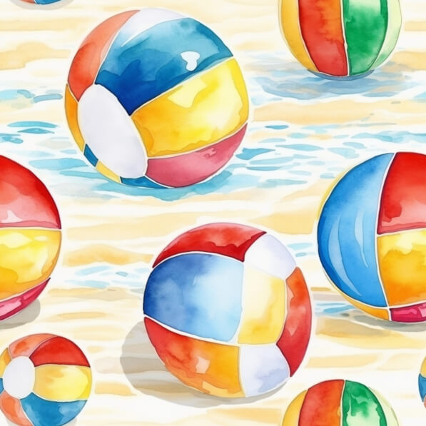 Download Colorful Beach Ball Pattern in the Sand Patterns Online ...