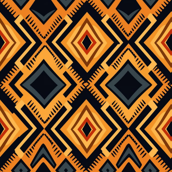 Download Orange and Black Tribal Pattern Patterns Online - Creative Fabrica