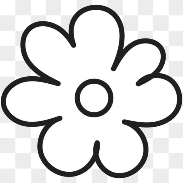 Télécharger Contour de fleur noir et blanc PNGs En Ligne - Creative Fabrica