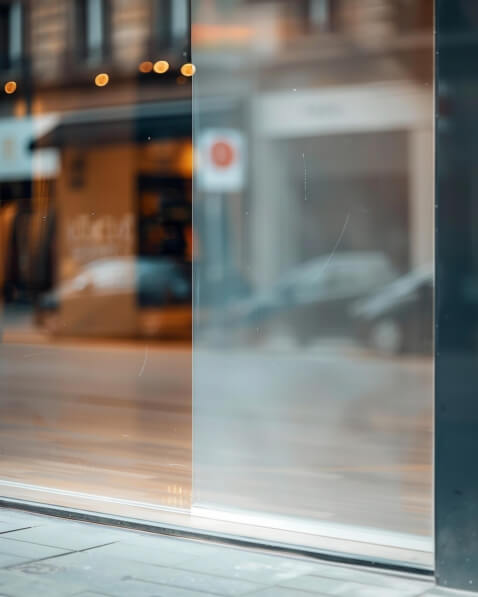 Download Urban Scene with Woman, Storefront, Cars, and Dog Mockups ...
