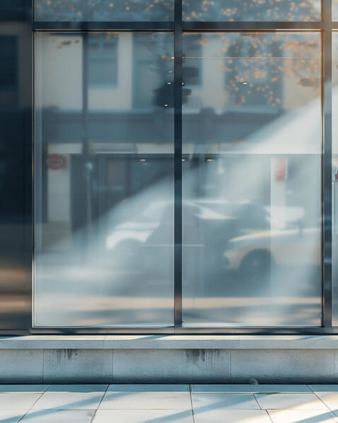 Download Woman Standing on Sidewalk by Storefront Window Mockups Online ...