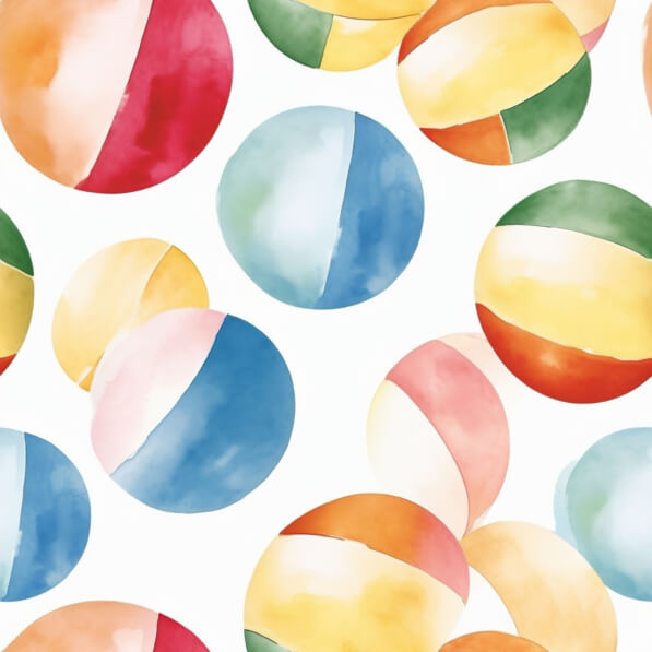 Download Colorful Beach Balls Seamless Pattern Patterns Online ...