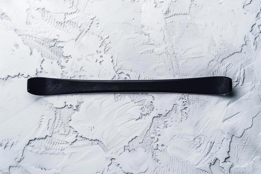 Download Black Spatula on Abstract White Background Mockups Online ...