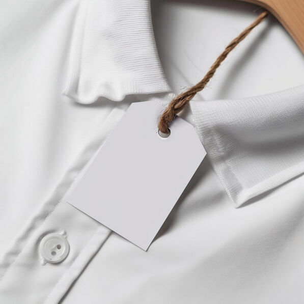 Download White Shirt with Empty Tag Mockups Online - Creative Fabrica