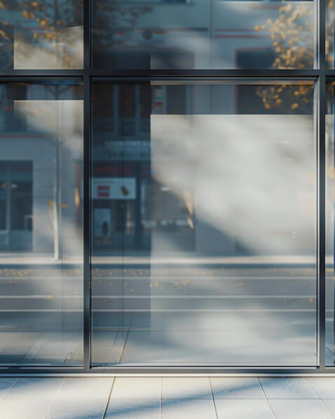 Download Building with Glass Windows and Empty Parking Lot Mockups ...