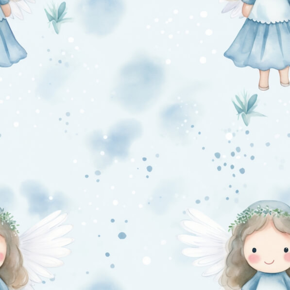 Download Blue Angels Pattern with Flowers and Leaves Patterns Online ...