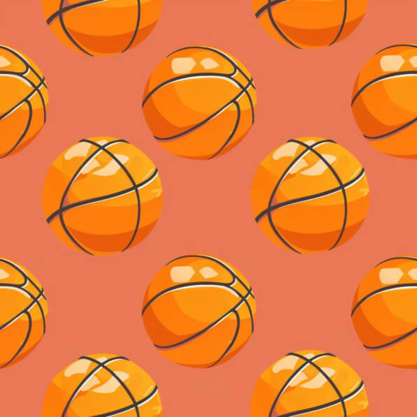 Download Orange Basketball Balls Seamless Pattern Patterns Online ...