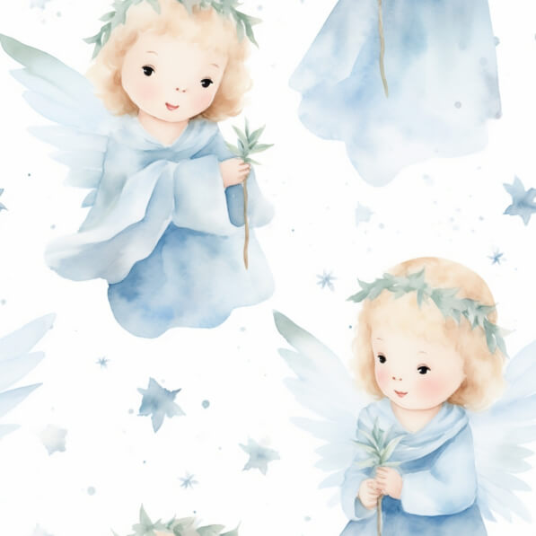 Download Blue Angels Seamless Pattern Patterns Online - Creative Fabrica