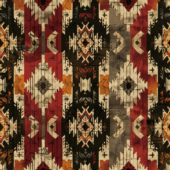 Download Southwestern-Inspired Pattern with Geometric Shapes Patterns ...