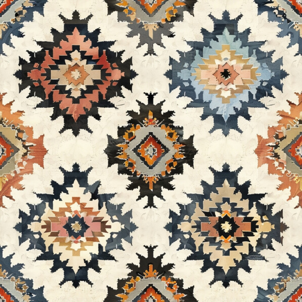 Download Colorful Southwestern Rug with Geometric Patterns Patterns ...