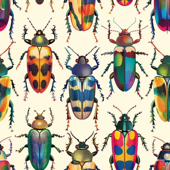 Download Colorful Beetle Seamless Pattern Patterns Online - Creative ...