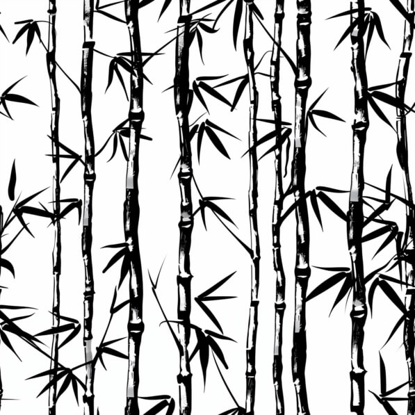 Download Seamless Black and White Bamboo Tree Pattern Patterns Online ...