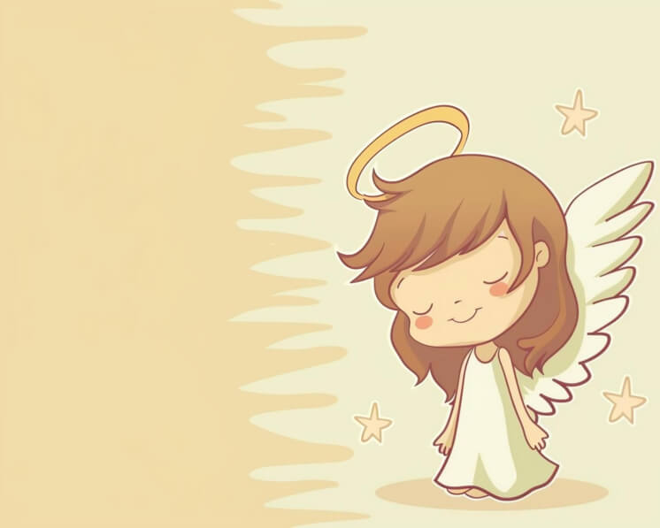 Download Cartoon Angel in Starry Night Sky Backgrounds Online ...