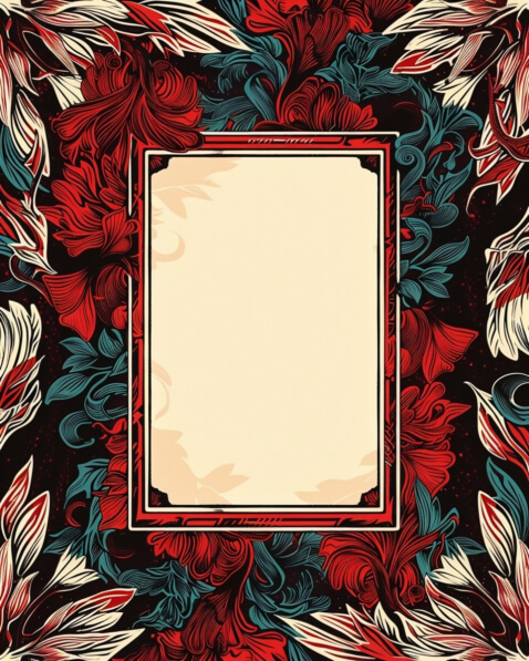 Scarica Cornice Floreale Elaborata Sfondi Online - Creative Fabrica