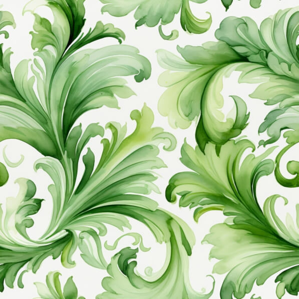 Download Seamless Green Leaves and Vines Pattern Patterns Online ...