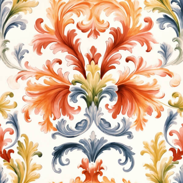 Download Ornate Floral Pattern in Vibrant Colors Patterns Online ...