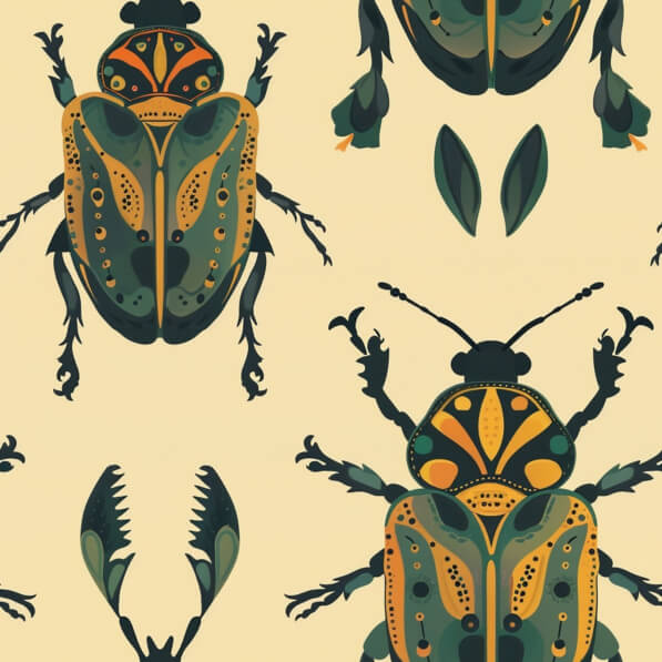 Download Colorful Beetle Seamless Pattern Patterns Online - Creative ...