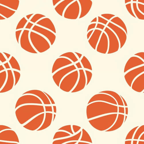 Download Seamless Pattern of Orange Basketball Balls Patterns Online ...