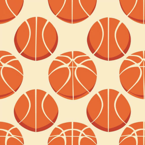 Download Seamless Pattern of Orange Basketball Balls Patterns Online ...