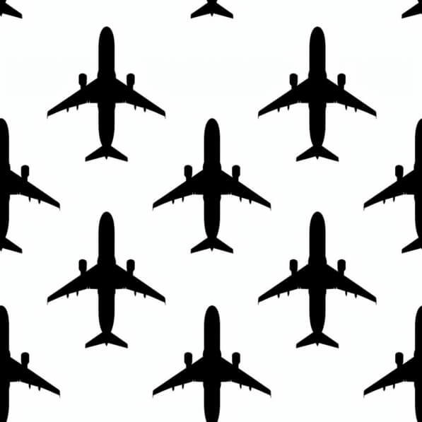 Download Black and White Airplanes Seamless Pattern Patterns Online ...