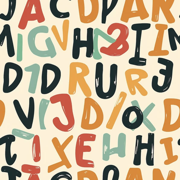 Download Colorful Hand-Drawn Lettering Pattern Patterns Online ...