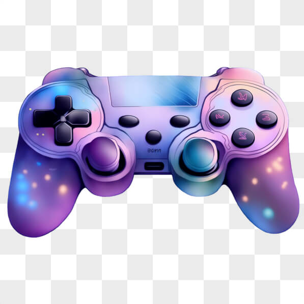 Download Purple and Blue Gaming Controller PNGs Online - Creative Fabrica