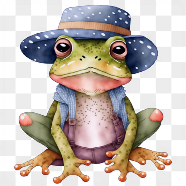 Download Green Frog in Overalls, Hat, and Boots PNGs Online - Creative ...