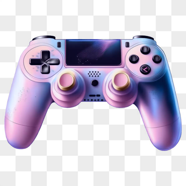 Download Pink Playstation Controller with Gold Buttons PNGs Online ...